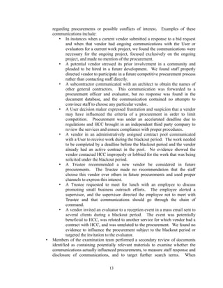 HCC Procurement Examination report | PDF