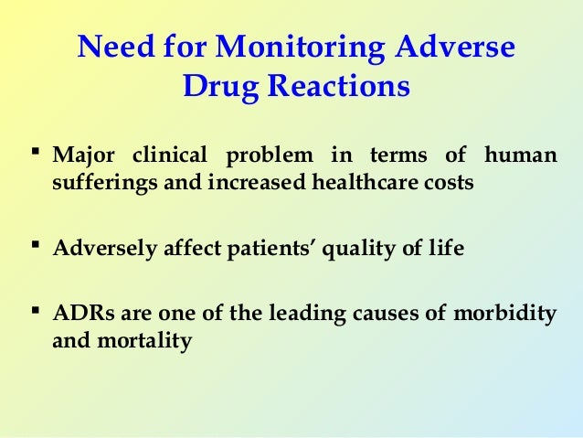 Detection Reporting And Management Of Adverse Events