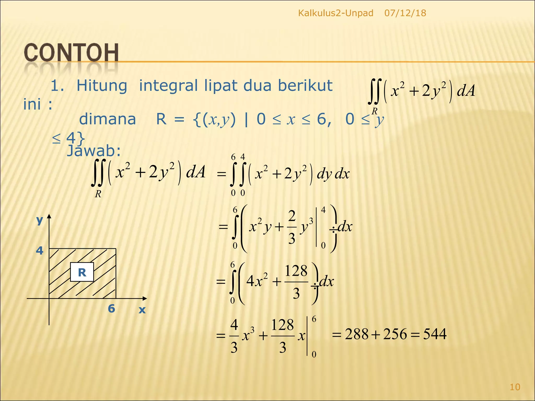 Integral Lipat Dua ( Kalkulus 2 ) | PPS