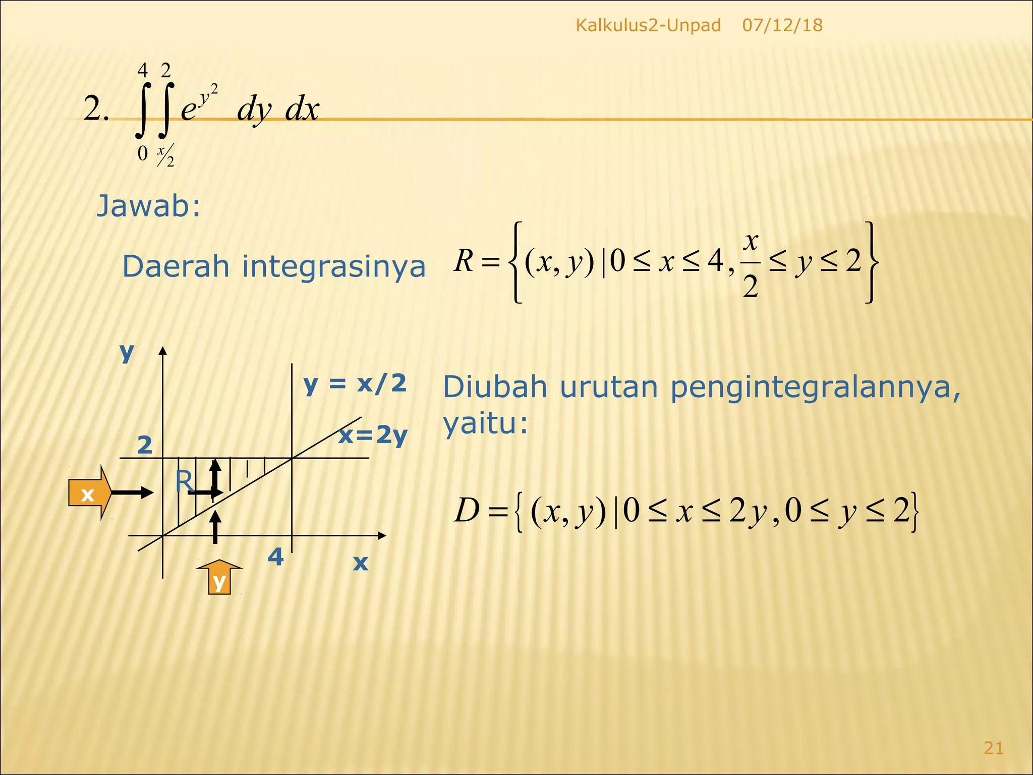 Integral Lipat Dua ( Kalkulus 2 ) | PPS