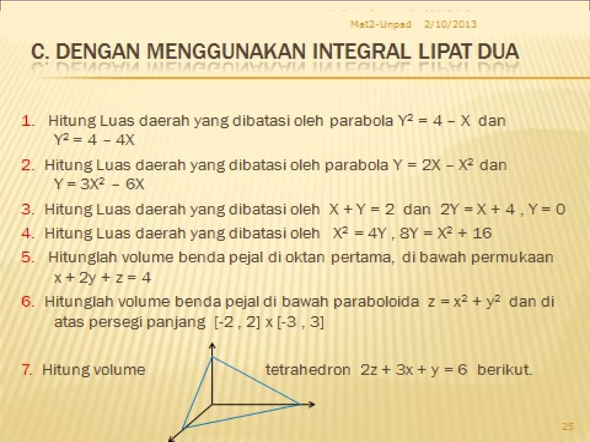 Integral Lipat Dua ( Kalkulus 2 ) | PPS