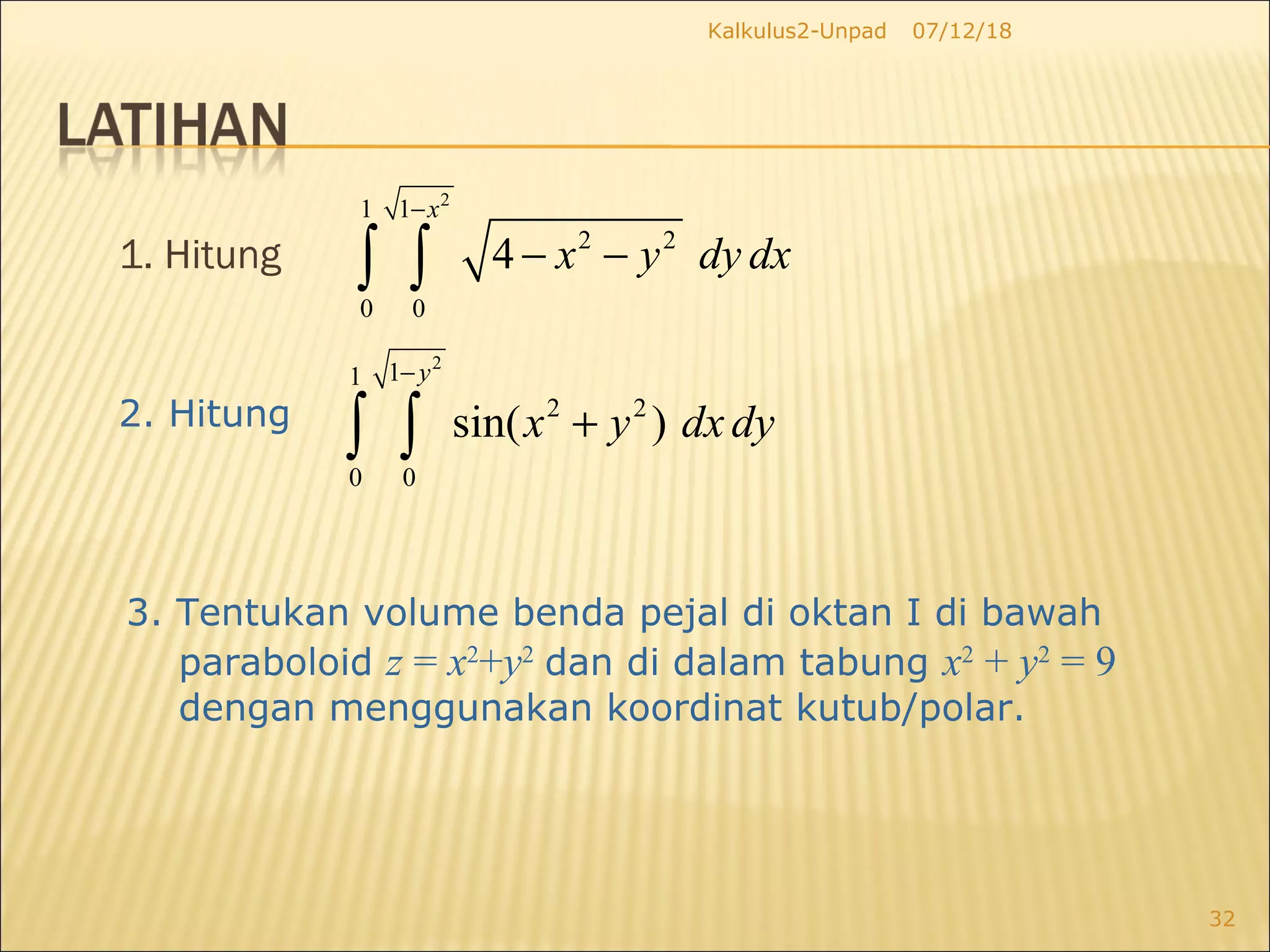 Integral Lipat Dua ( Kalkulus 2 ) | PPS