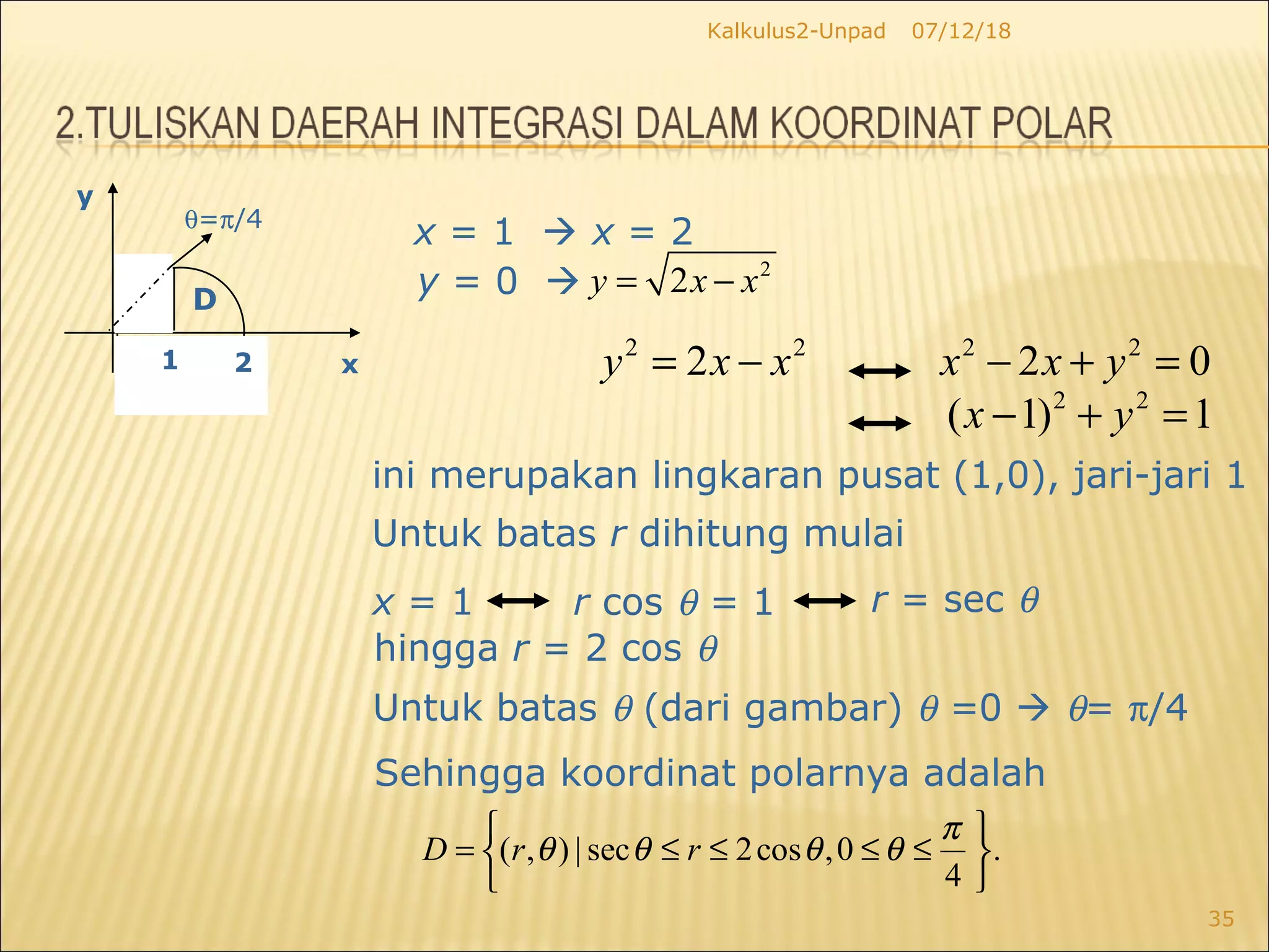 Integral Lipat Dua ( Kalkulus 2 ) | PPS