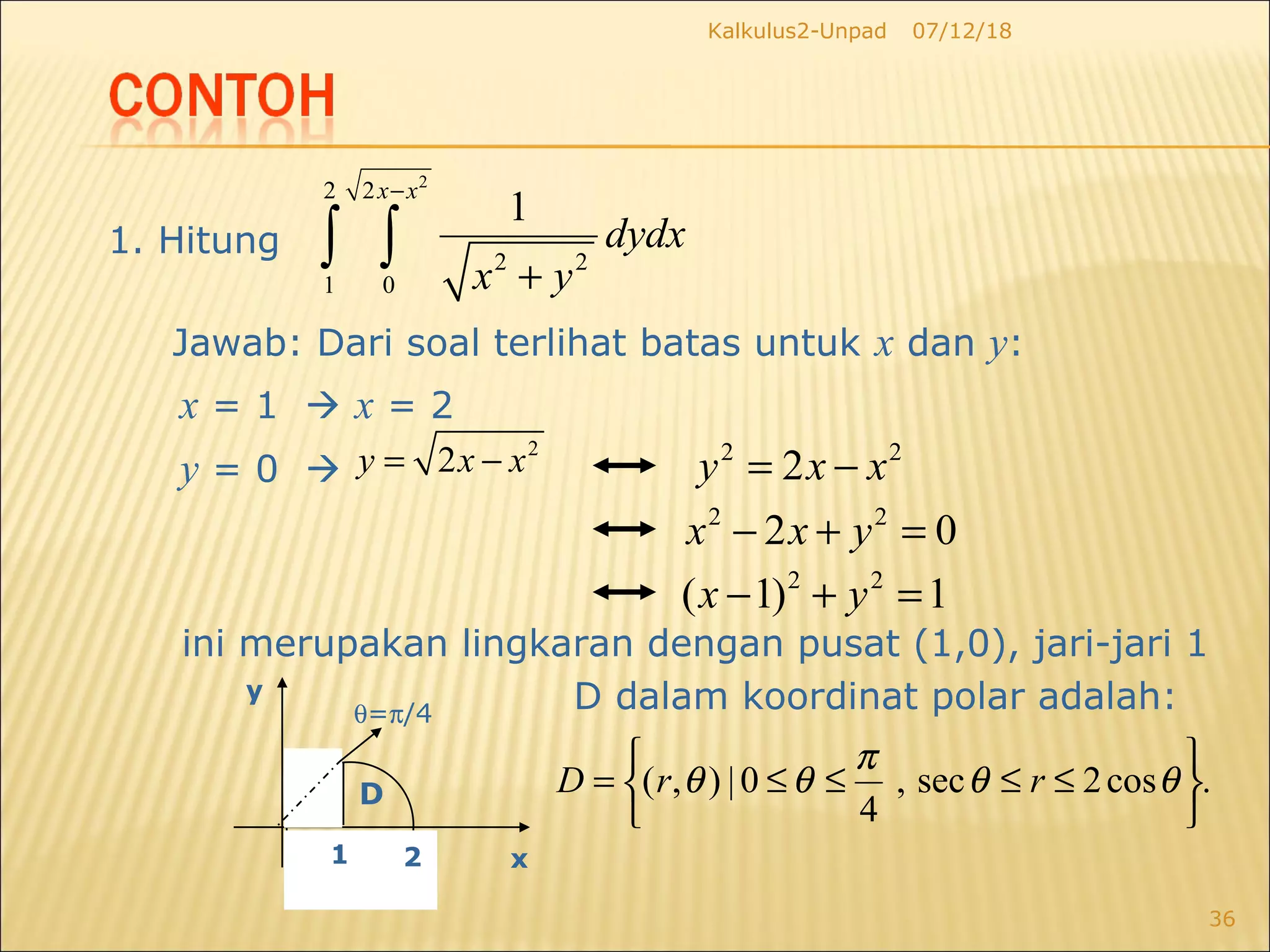 Integral Lipat Dua ( Kalkulus 2 ) | PPS