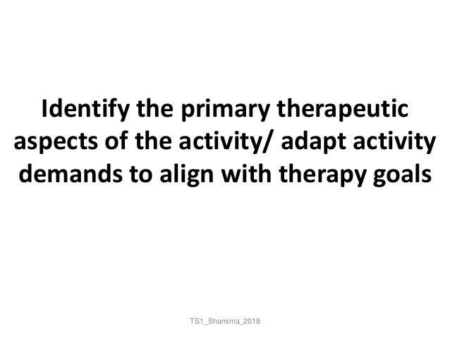 activity analysis in occupational therapy