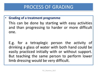 grading activity in occupational therapy | PPTX