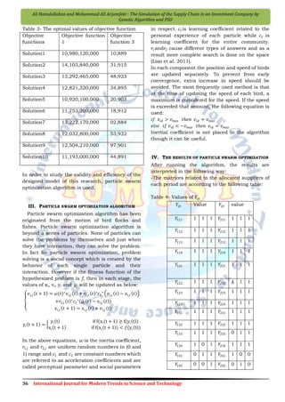 The Simulation of the Supply Chain in an Investment Company by Genetic Algorithm and PSO | PDF ...