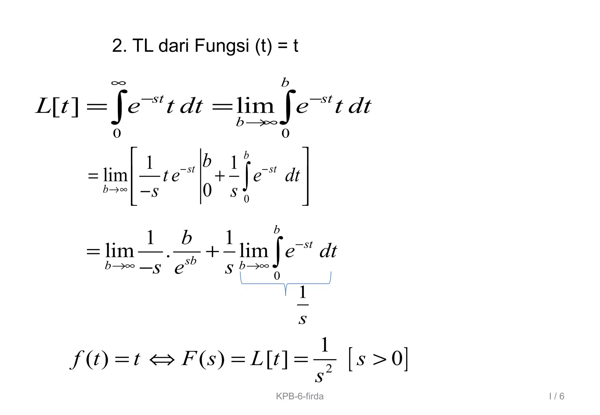 Transformasi Laplace | PPT