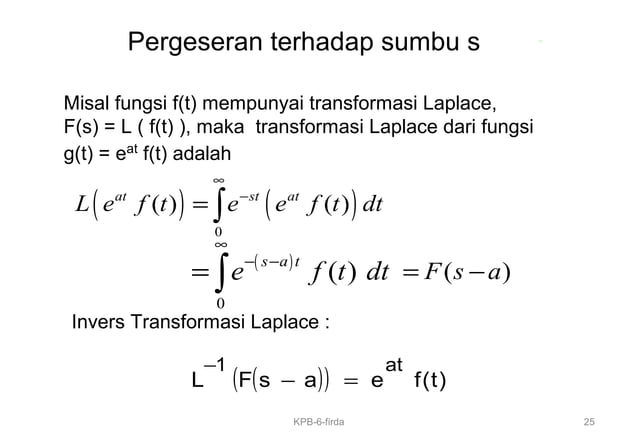 Transformasi Laplace | PPT