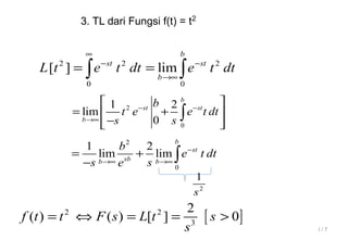 Transformasi Laplace | PPT