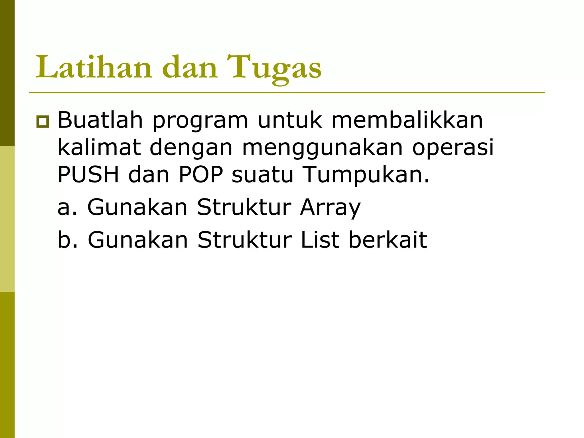 6. Stack (Struktur Data) | PDF