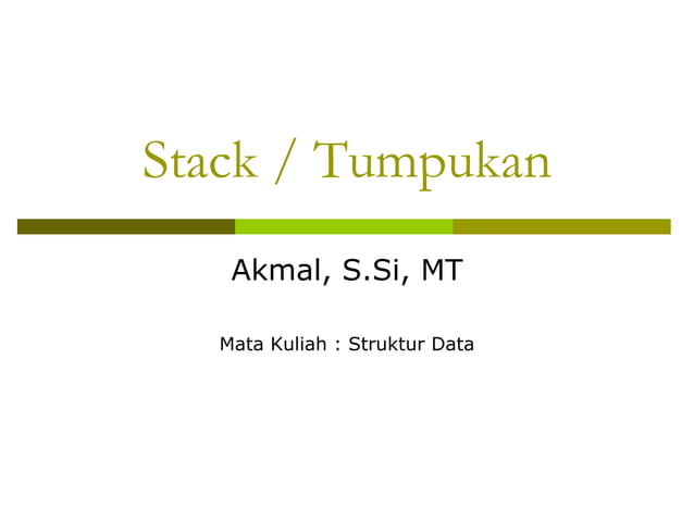 6. Stack (Struktur Data) | PDF