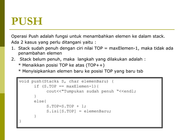 6. Stack (Struktur Data) | PDF