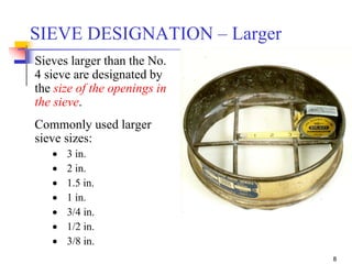 Geotechnical Engineering-I [Lec #6: Sieve Analysis] | PPSX