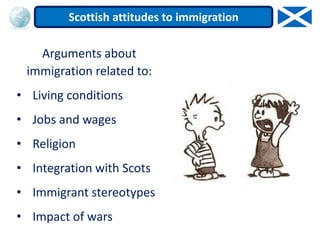 higher migration and empire - scottish attitudes to immigrants | PPT ...