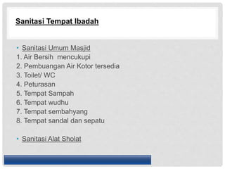 sanitasi lingkungan pariwisata | PPTX