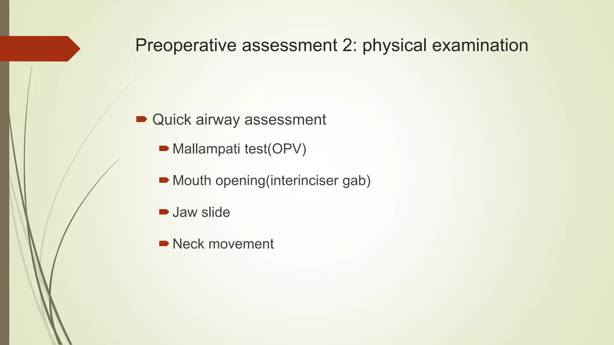 6.preoperative assessment | PPTX
