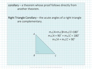 6.1 Triangle Angle Relationships | PDF
