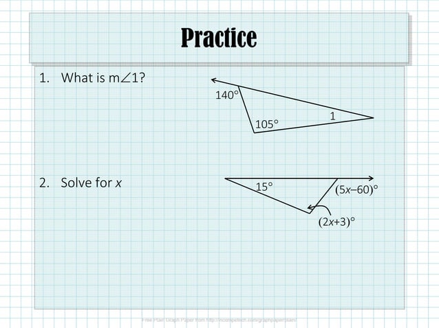 6.1 Triangle Angle Relationships | PDF