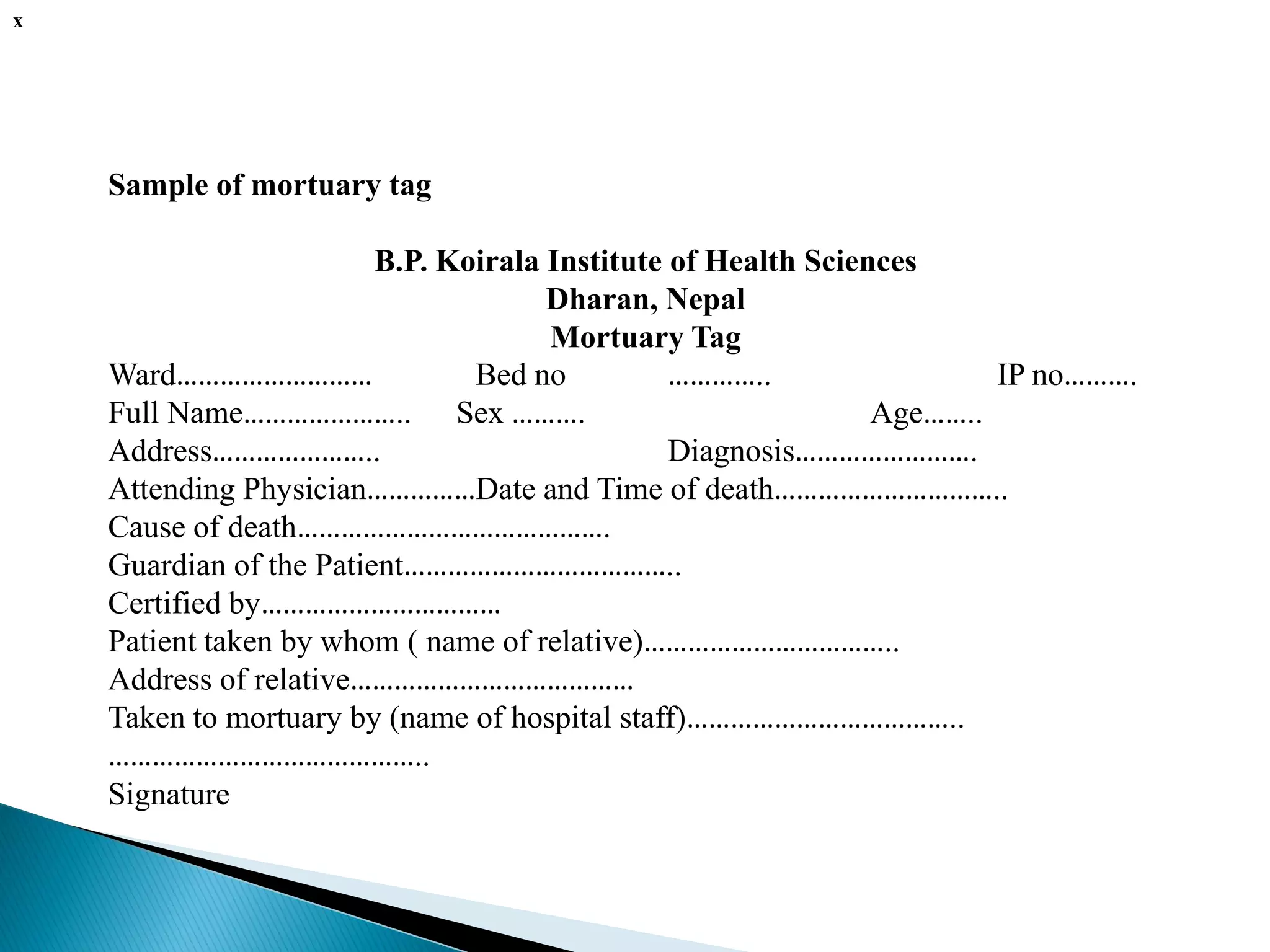 6. dead body care pp | PDF