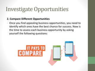 Explore Ideas and Opportunities | PPTX