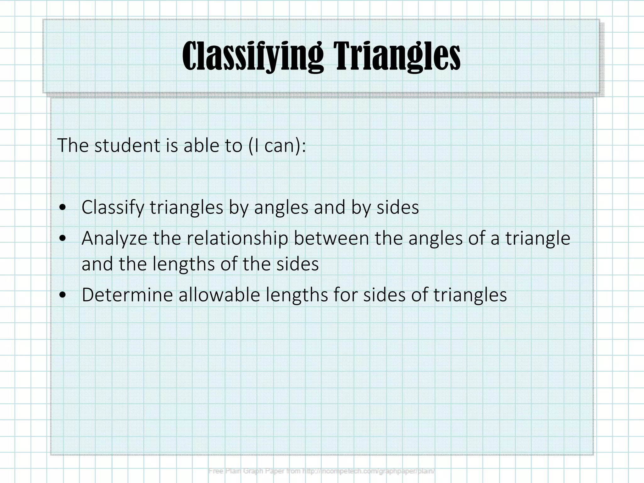 6.2 Classifying Triangles | PDF