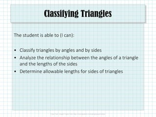 6.2 Classifying Triangles | PDF