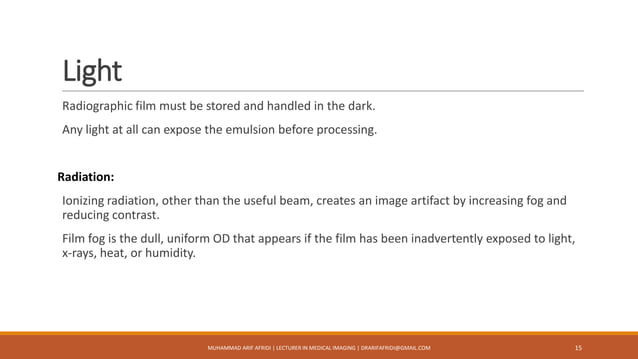 Screen Film Radiography | PDF | Physics | Science