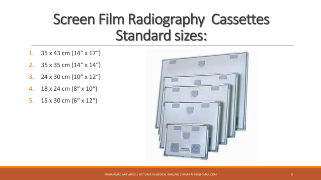 Screen Film Radiography