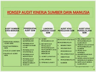 6. KONSEP AUDIT KINERJA DAN SUMBER DAYA MANUSIA | PPTX