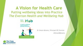 Dr Simon Abrams - Health, wellbeing and the environment | PPT