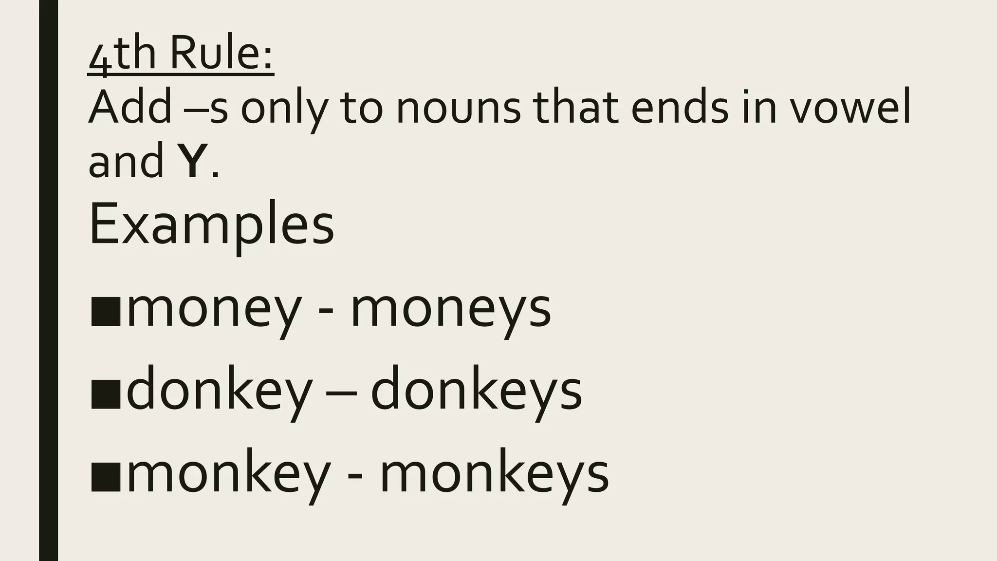 Rules in Forming Plural Nouns | PPTX