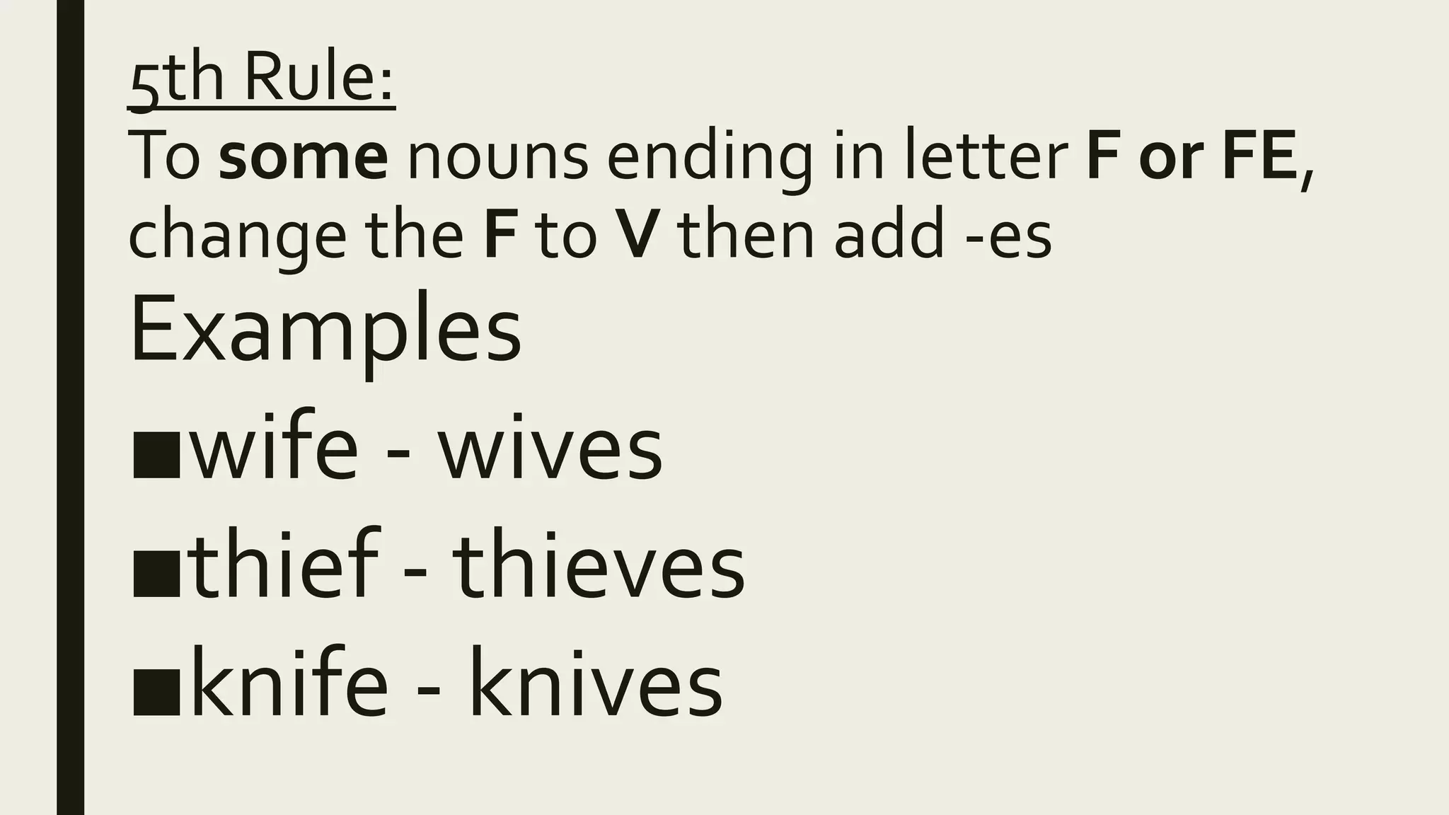 Rules in Forming Plural Nouns | PPTX