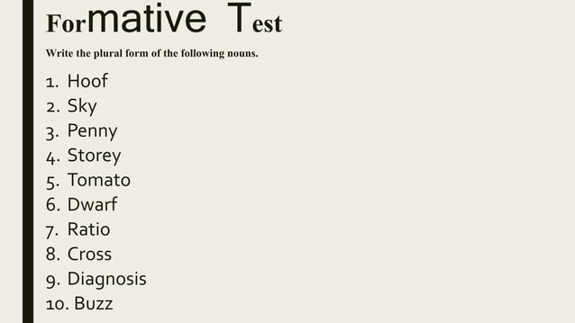 Rules in Forming Plural Nouns | PPTX