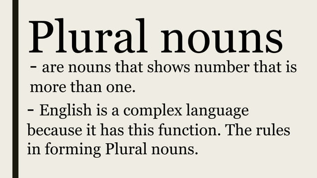 Rules in Forming Plural Nouns | PPTX