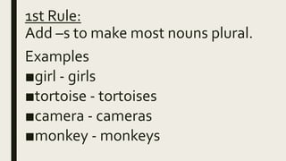 Rules in Forming Plural Nouns | PPTX
