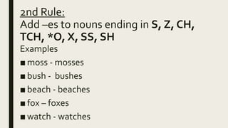 Rules in Forming Plural Nouns | PPTX