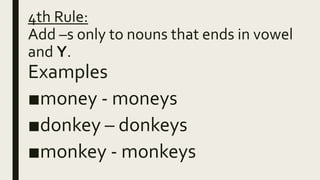 Rules in Forming Plural Nouns | PPTX