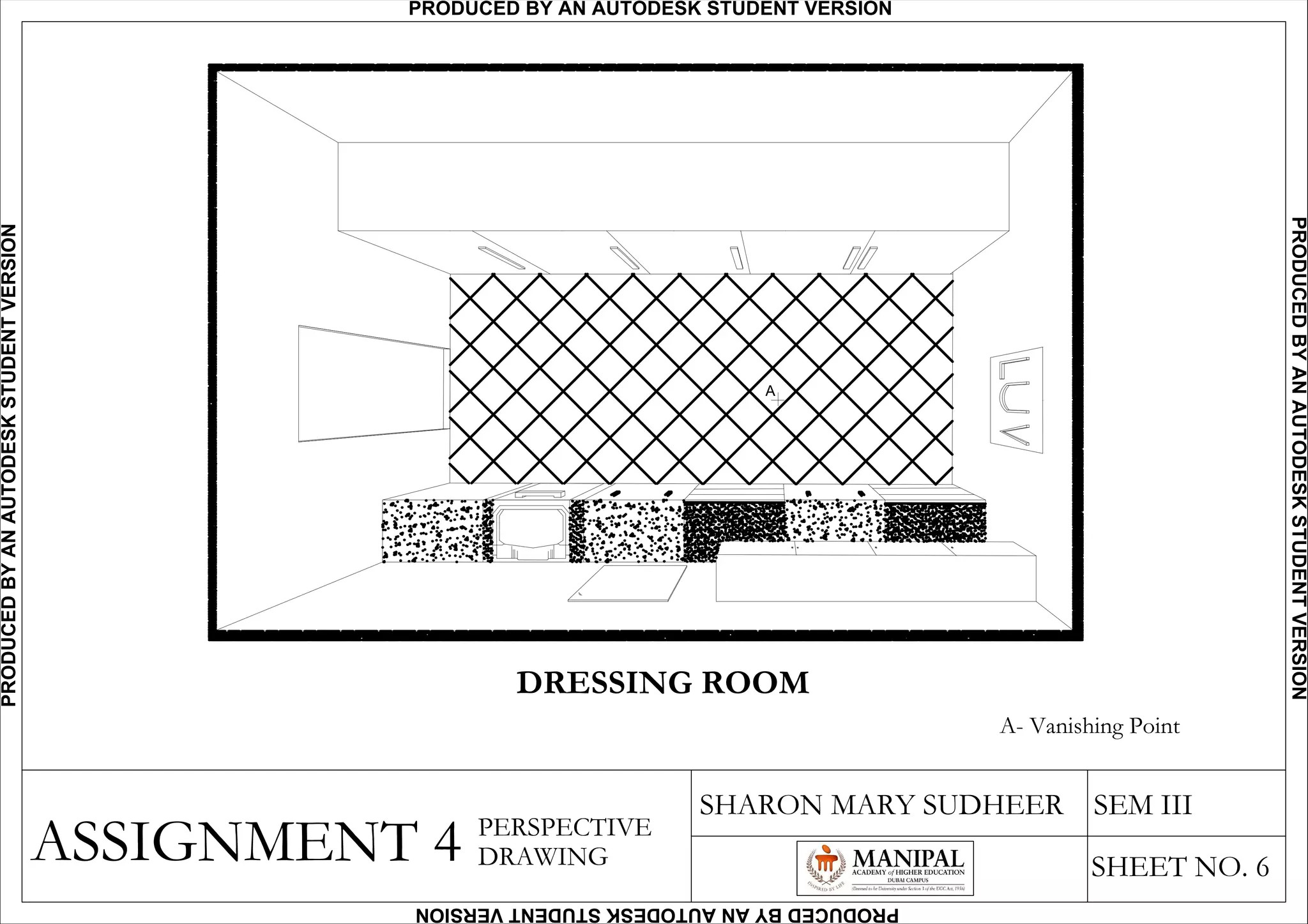 perspective room Autocad Project | PPT
