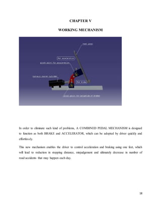 6.a combined pedal for brake and accelerator | DOCX