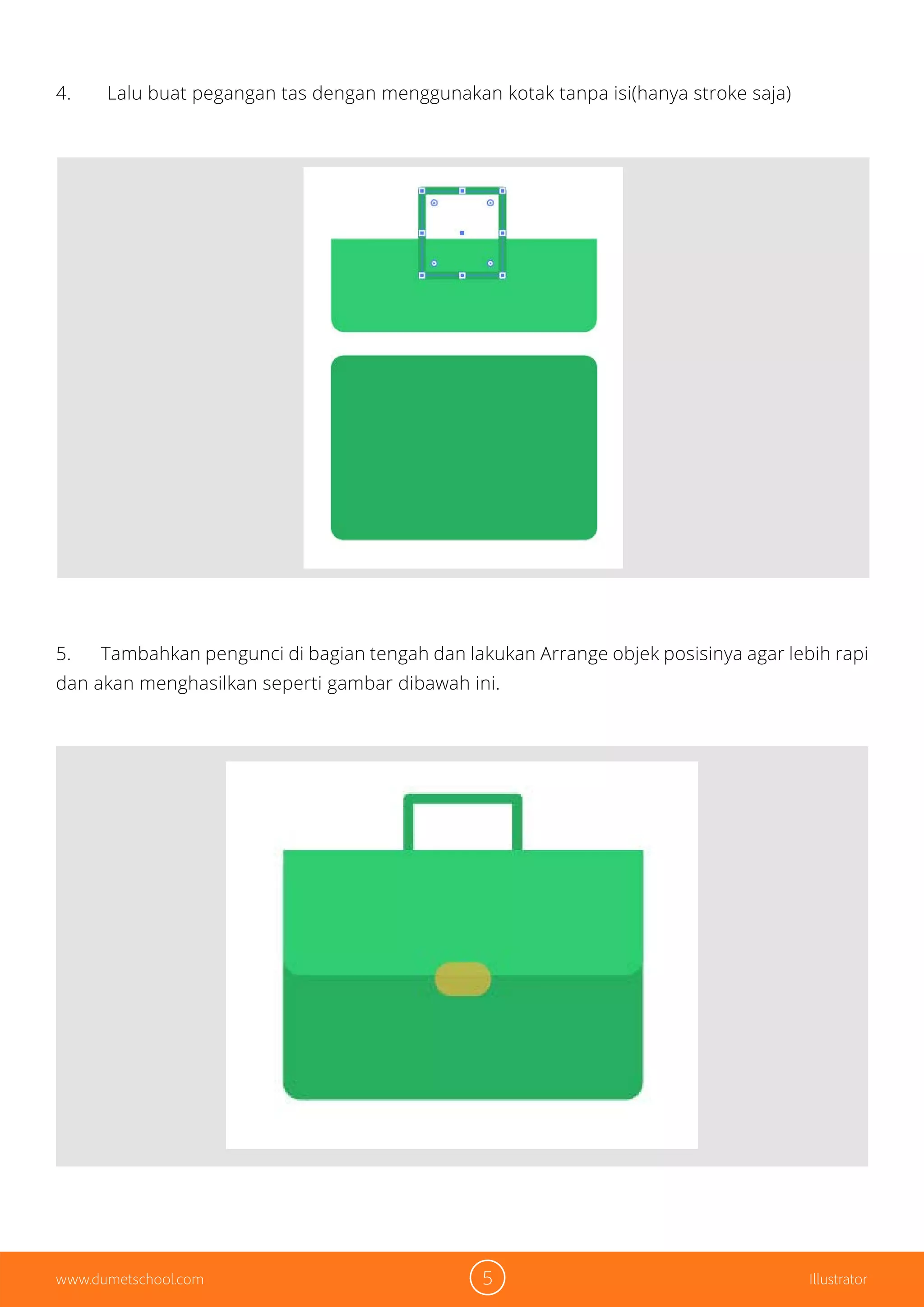 Cara Membuat Icon Tas dengan Illustrator | PDF | Free download