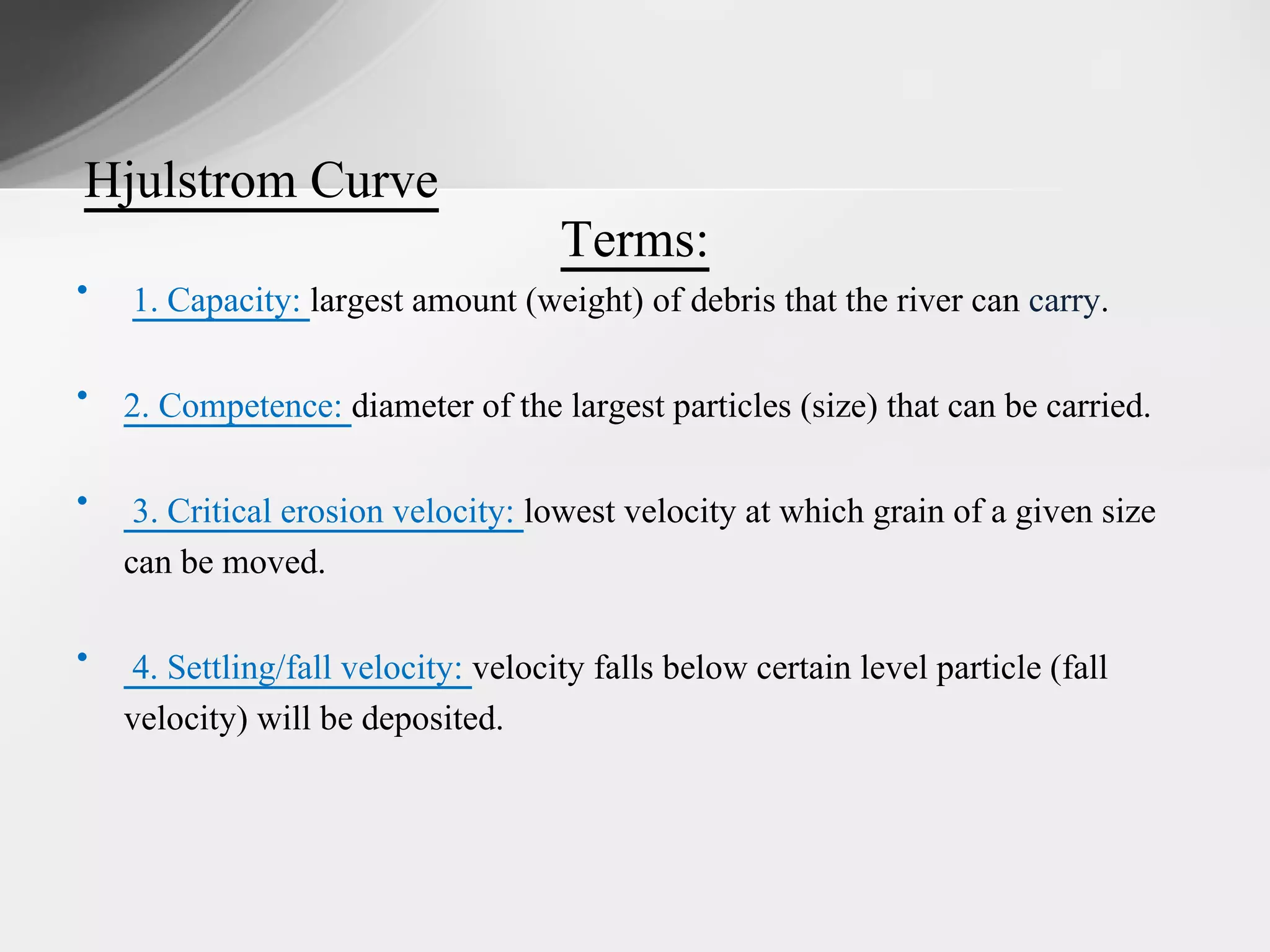 hjulstrom curve | PPT