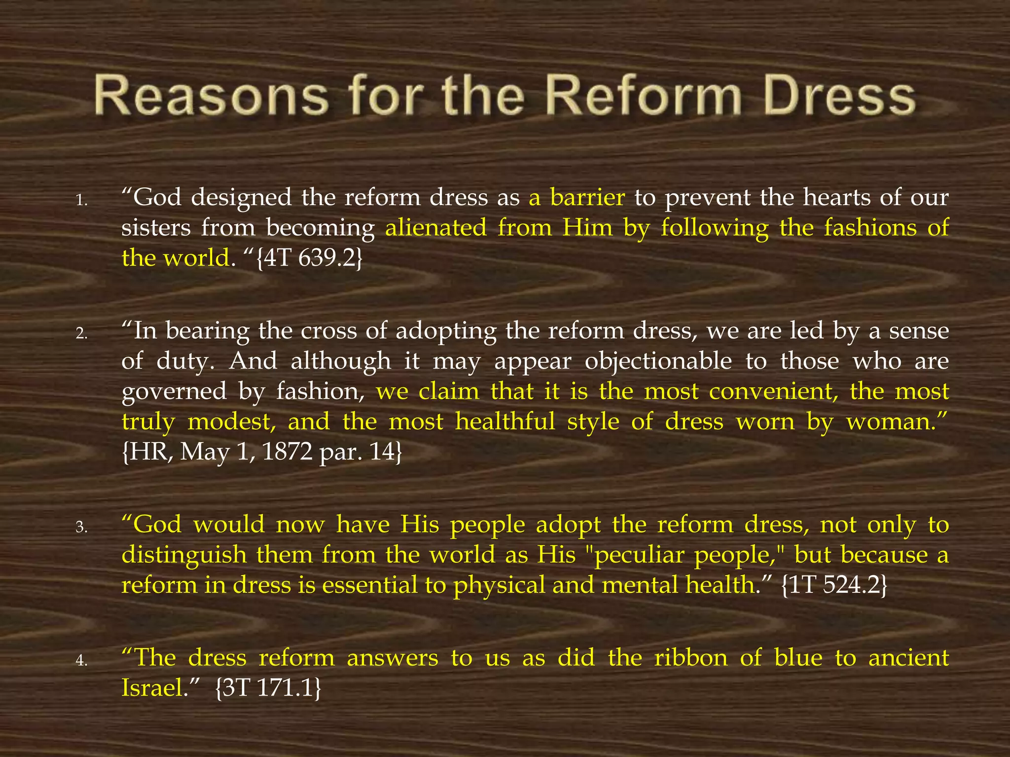 6.3 a dressing reform 1 | PPTX