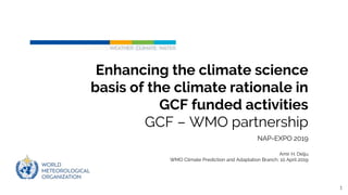 6.1.2 Methodologies for climate rational for adaptation - WMO | PPTX