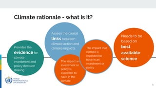 6.1.2 Methodologies for climate rational for adaptation - WMO | PPTX
