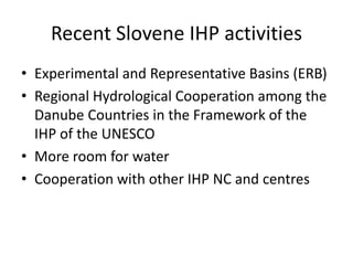 Slovenian National Committee of the International Hydrological ...
