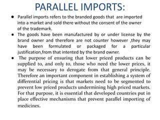 Intellectual Property Rights with Special Reference to Health | PPTX
