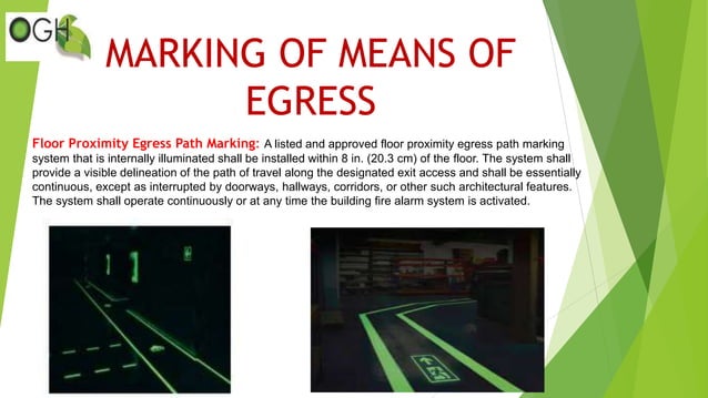 6. Marking of Means of Egress | PPTX | Travel Preparation and Advice ...