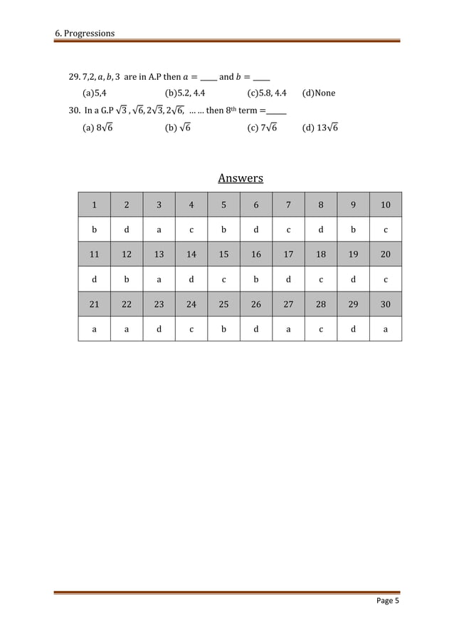 6.progressions | PDF