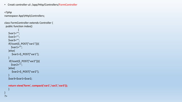 6. Add numbers in Laravel | PPT